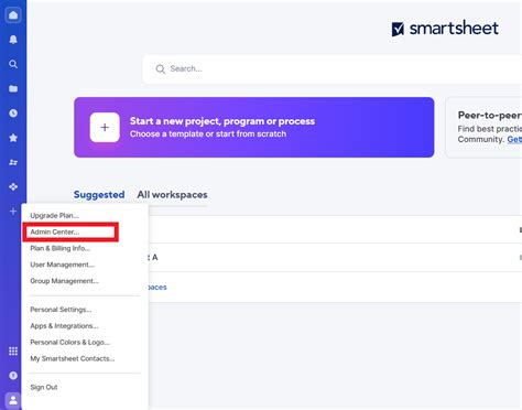 I Cant See The Plan Insights Option From The Admin Panel Smartsheet Community