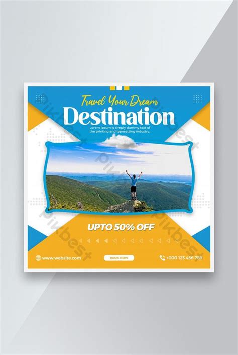여행사 소셜 미디어 게시물 템플릿 Psd 무료 다운로드 Pikbest 여행사 소셜 미디어 게시물 템플릿 Psd 무료 다운로드 Pikbest