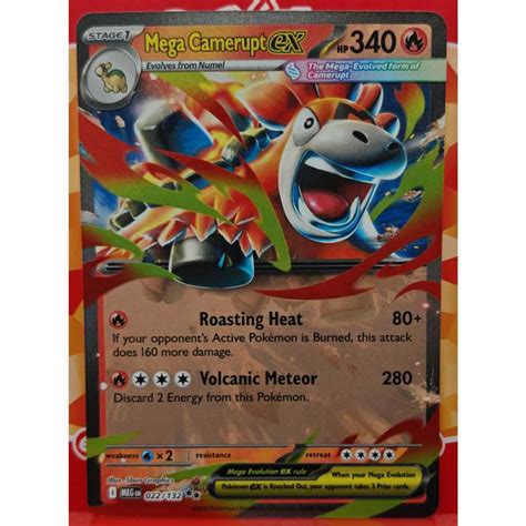 Mega Camerupt Ex 022 132 Me01 Mega Evolution Meg Shopee Malaysia