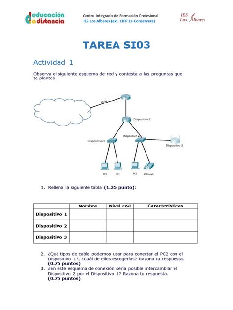Tarea Si03 Pdf Ciencias De La Computación Informática
