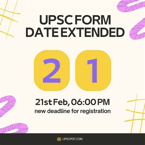 Upsc Cse 2025 Registration Deadline Extended To February 21st Last