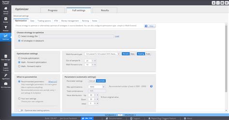 Optimization Process Smart Trading Software