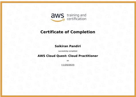 completed aws cloud quest cloud practitioner sai kiran pandiri posted on the topic linkedin
