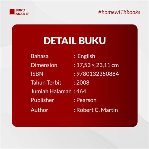 Jual Buku Clean Code A Handbook Of Agile Software Craftsmanship Di