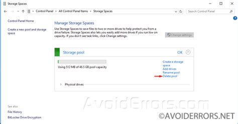 How To Create And Manage Storage Spaces In Windows 10 Avoiderrors