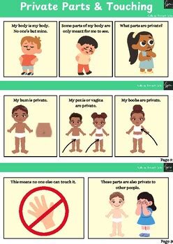 Social Story Private Parts And Touching By Thaaniyah Gydien Tpt