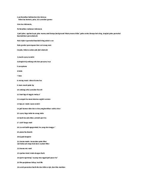 Konten Ide Youtube Pdf