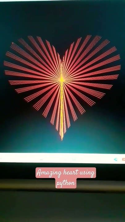 Creating A Beautiful Red Heart 💖 With Python Code Youtube