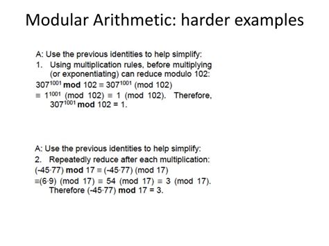 PPT 22C 19 Discrete Math Integers And Modular Arithmetic PowerPoint