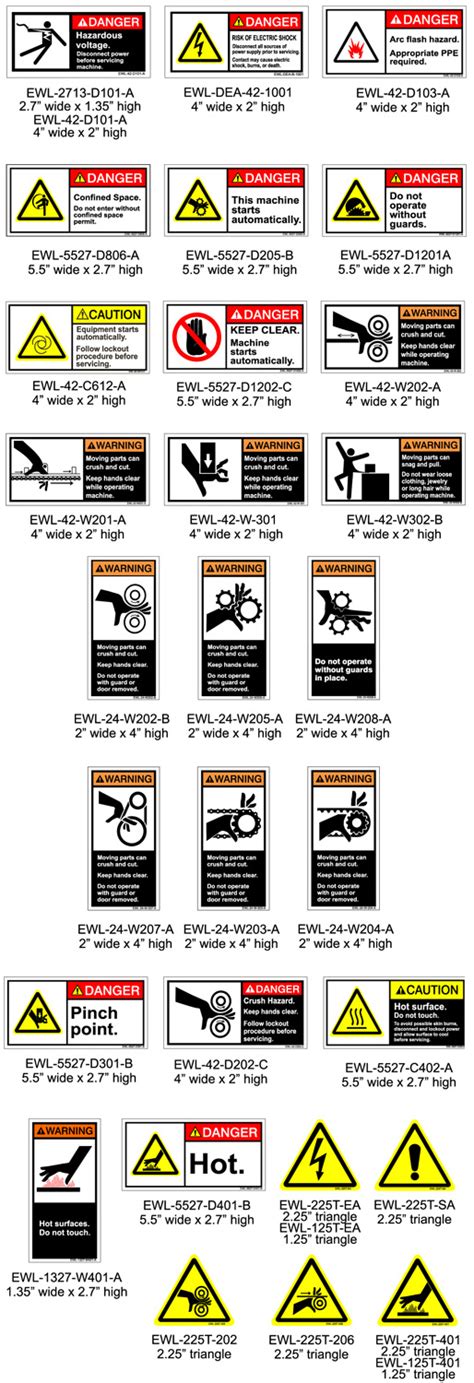 Ansi Warning Labels