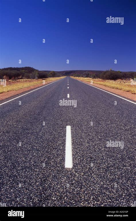 The Stuart Highway Near Alice Springs Northern Territory Australia