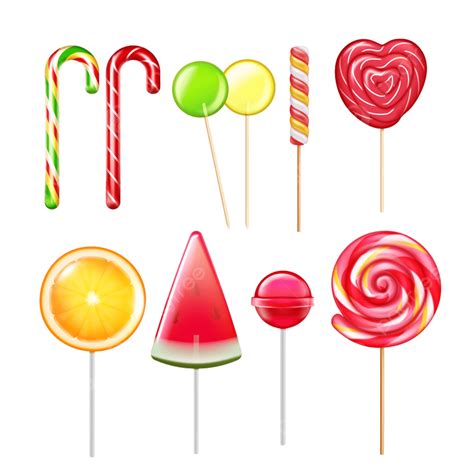 Lollypop Candy Vector Hd Png Images Candies Lollypops Various Tastes Shapes Assorted Flavors
