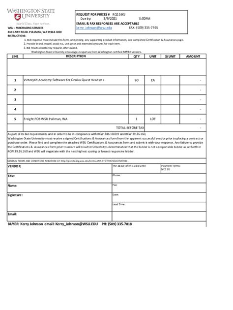 Fillable Online Request For Pricing Form Template Jotform Fax Email