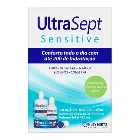 Solução Multiuso Ultrasept Sensitive Para Lentes De Contato 360ml