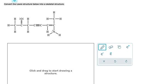 Solved Convert The Lewis Structure Below Into A Skeletal