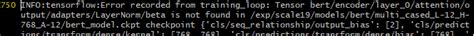 ValueError Tensor Not Found In Checkpoint Issue Google Research Adapter Bert GitHub