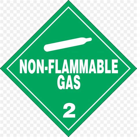Combustibility And Flammability Hazmat Class 2 Gases Placard Dangerous Goods Png 4582x4582px