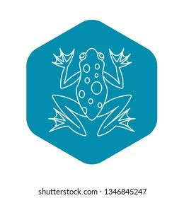 Frog Icon Outline Illustration Frog Vector Stock Vector Royalty Free
