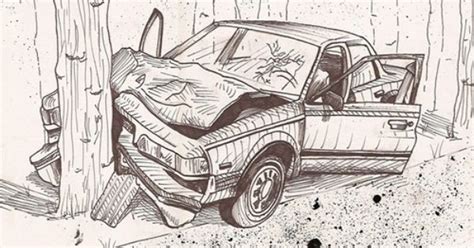 Car Crash Drawing