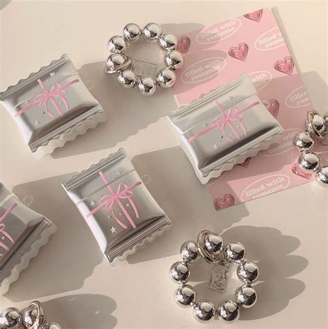 수리타이프 핑크리본 실버 키링set 위시버킷