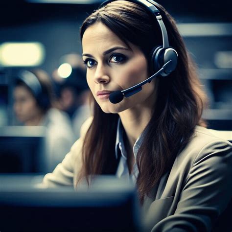 Premium Photo Call Center Operator Digital Art