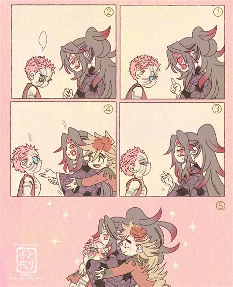 Kokushibo Douma And Akaza Cute Drawings Anime Drawing Books Cute