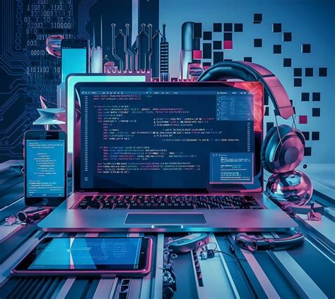 Programming Background Premium Ai Generated Image