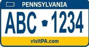 Pennsylvania License Plates Types Lookup By Plate