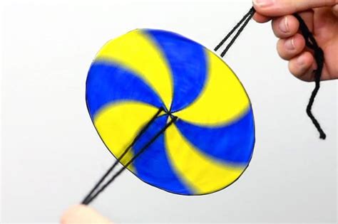 Diy String Spinner Toy Paper Wheel Spinner Toy