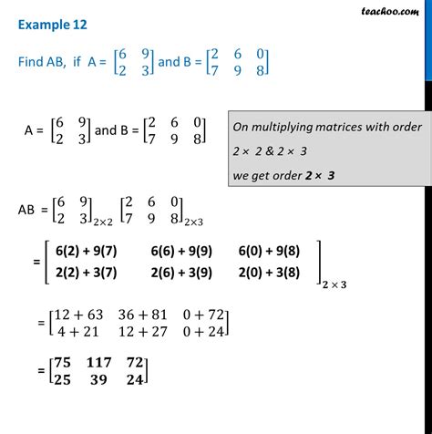 Example Find AB If A B