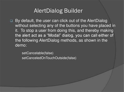 Mobile Computing With Android Acst 4550 Alerts Ppt Download
