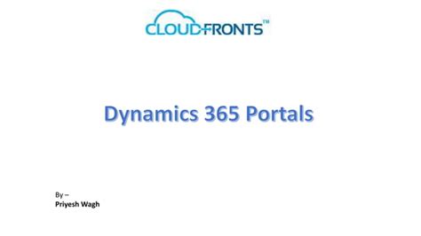 dynamics 365 portals ppt