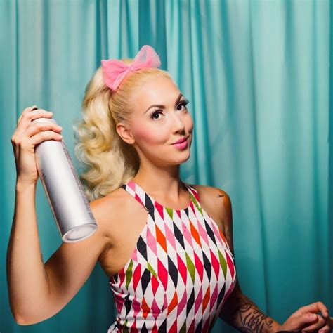 Miss Rockabilly Ruby Pin Up Hair Hairspray Retro Hairstyles