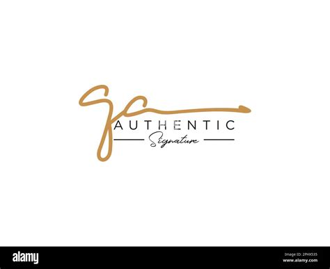 Letter QA Signature Logo Template Vector Stock Vector Image Art Alamy