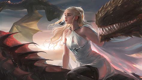 Daenerys Targaryen Dragon Game Of Thrones 4k 56 Wallpaper Iphone Phone