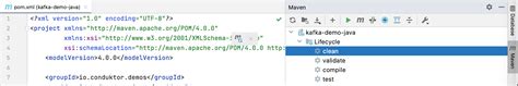 Kafka Maven Project Window