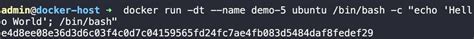 How To Keep Docker Container Running