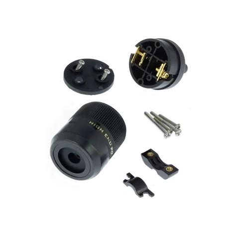 Wtyk C7 ósemka ZasilajĄcy Iec Audio PozŁacany