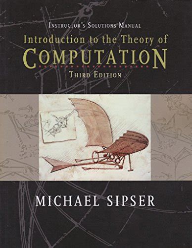 introduction to the theory of computation 3e instructor s solution manual