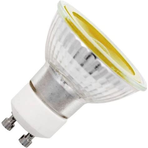 5 Watt Super Bright Dimmable Amber Coloured GU10 LED Light Bulb