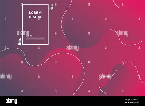 Colorful Geometric Background Trendy Gradient Shapes Composition Stock