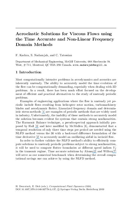 pdf aeroelastic solutions for viscous flows using the time accurate