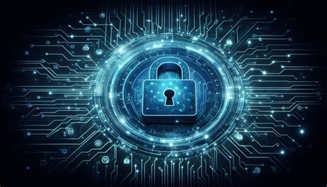Futuristic Digital Lock And Cybersecurity Concept Premium Ai Generated Image