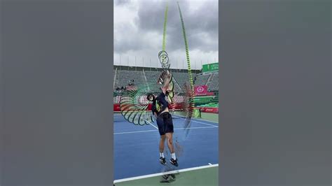 정현 서브 스윙궤적 정진화테니스레슨 Tennis 테니스 Youtube