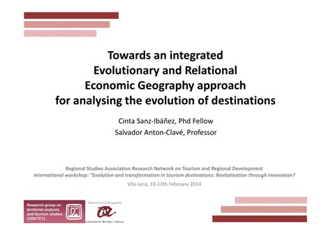 Pdf Towards An Integrated Evolutionary And Relational Economic Geography Approach For
