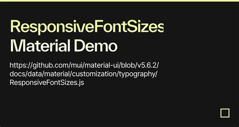 Responsivefontsizes Material Demo Codesandbox