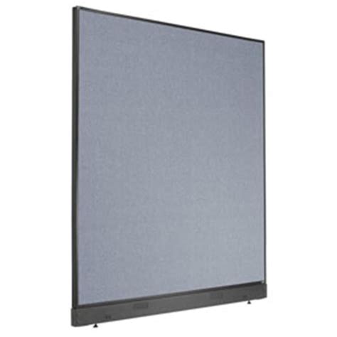 office partition panel with pass thru cable blue 60 25 x 64 in