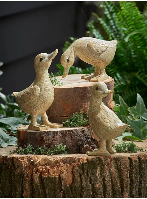 3 duck garden ornaments outdoor and garden george at asda