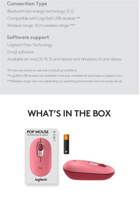 Logitech Pop Wireless Mouse With Customizable Emojis Shopee Malaysia