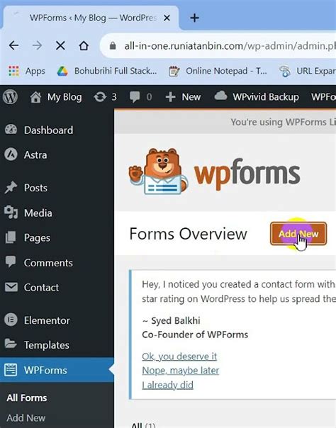 Wpforms Tutorial Wordpress Contact Form Beginners Guide Free